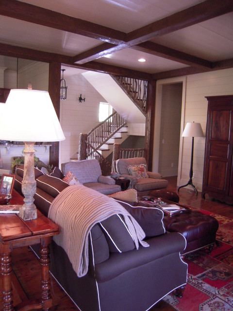 Cashiers Retreat - Rustic - Living Room - Charlotte - by L-Design ...