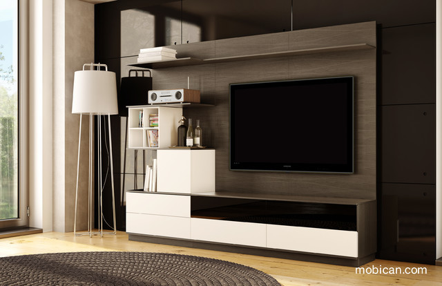 Cassia Free Standing Wall Unit System - Modern - Living Room ...