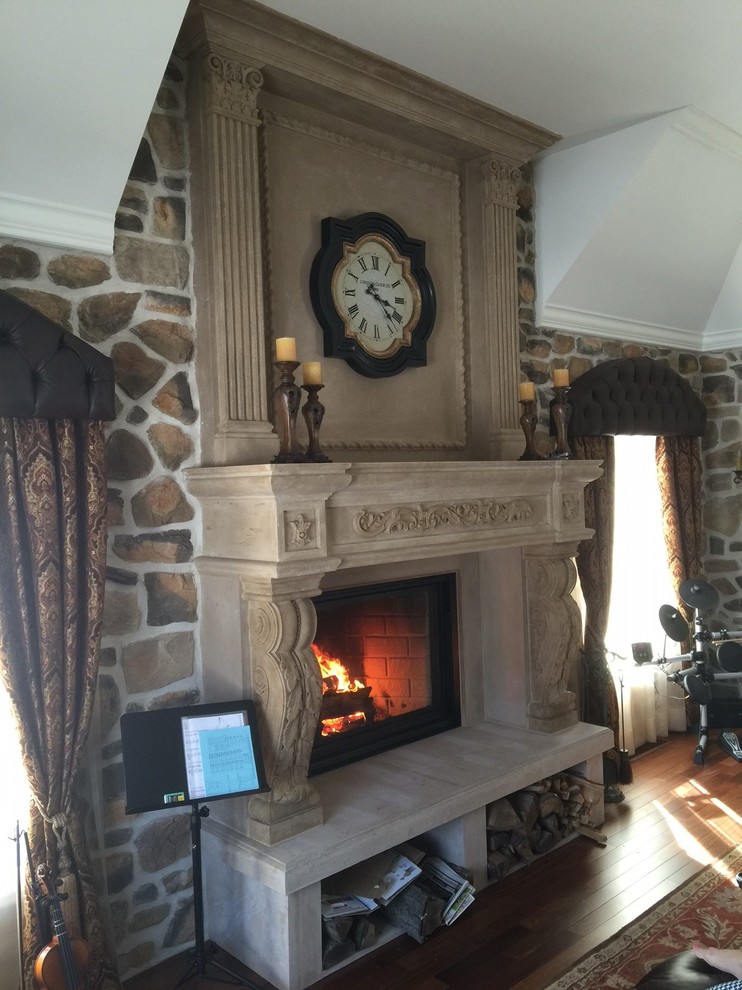 Cast Stone Fireplace Mantels Toronto - Traditional - Living Room ...