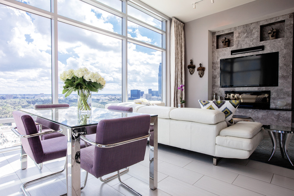 CDB Interiors - Houston Contemporary High Rise Design - Modern - Living ...