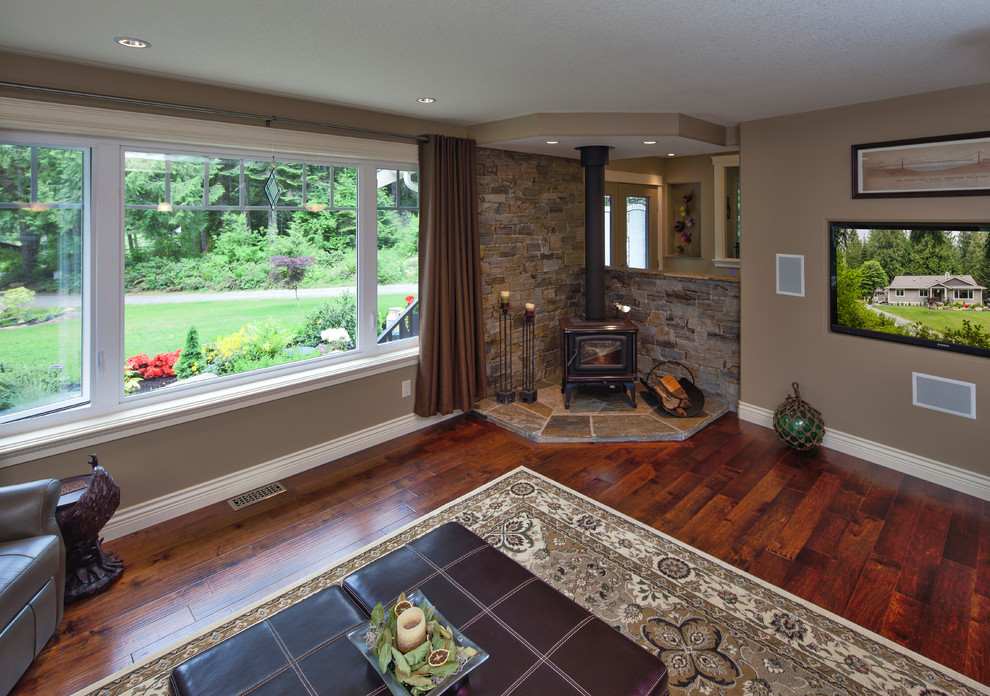 Cedar SIP HOuse - Traditional - Living Room - Vancouver - by B. Gallant ...