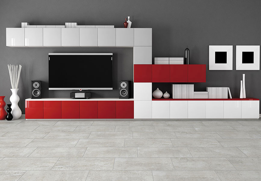 Cement Effect- Pocelain - Modern - Living Room - Seattle - by Surface ...