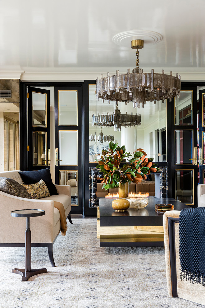 Central Park South Apartment - Transitional - Living Room - New York ...