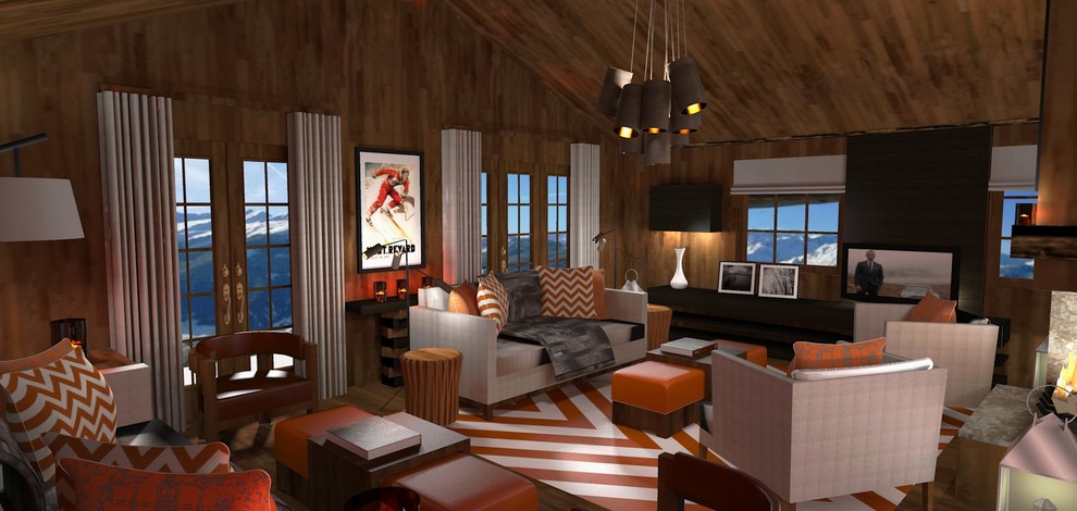Chalet in Switzerland - Modern - Living Room - Other - by Malcolm ...