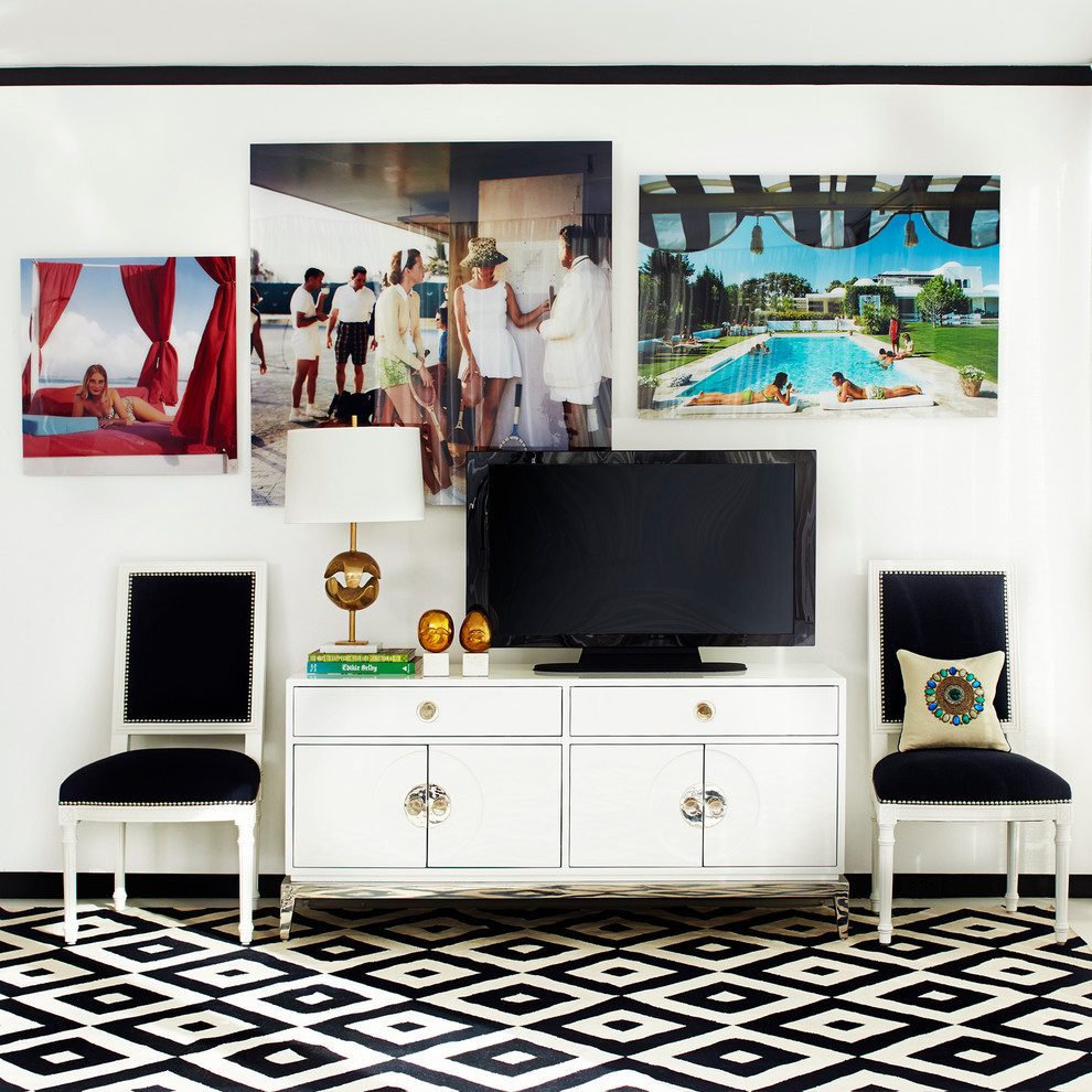Channing Media Console - Transitional - Living Room - New York - by ...