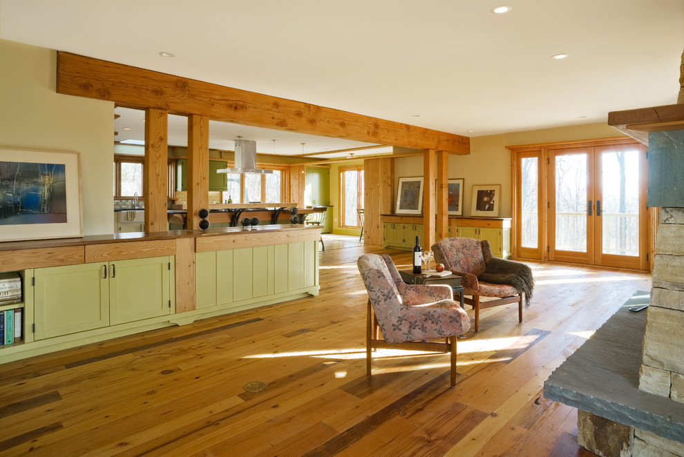 Charlotte Lake View Remodel - Rustic - Living Room - Burlington - by Silver Maple Construction ...