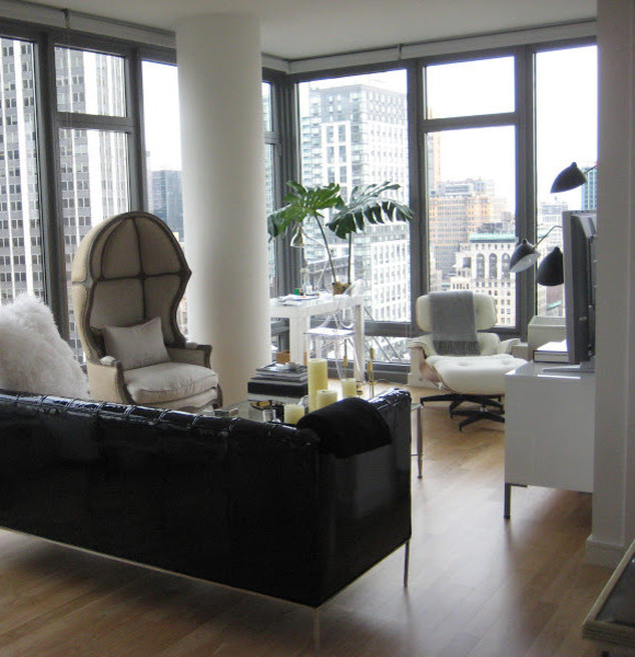 Chelsea High-Rise - Modern - Living Room - New York - by Right Meets ...