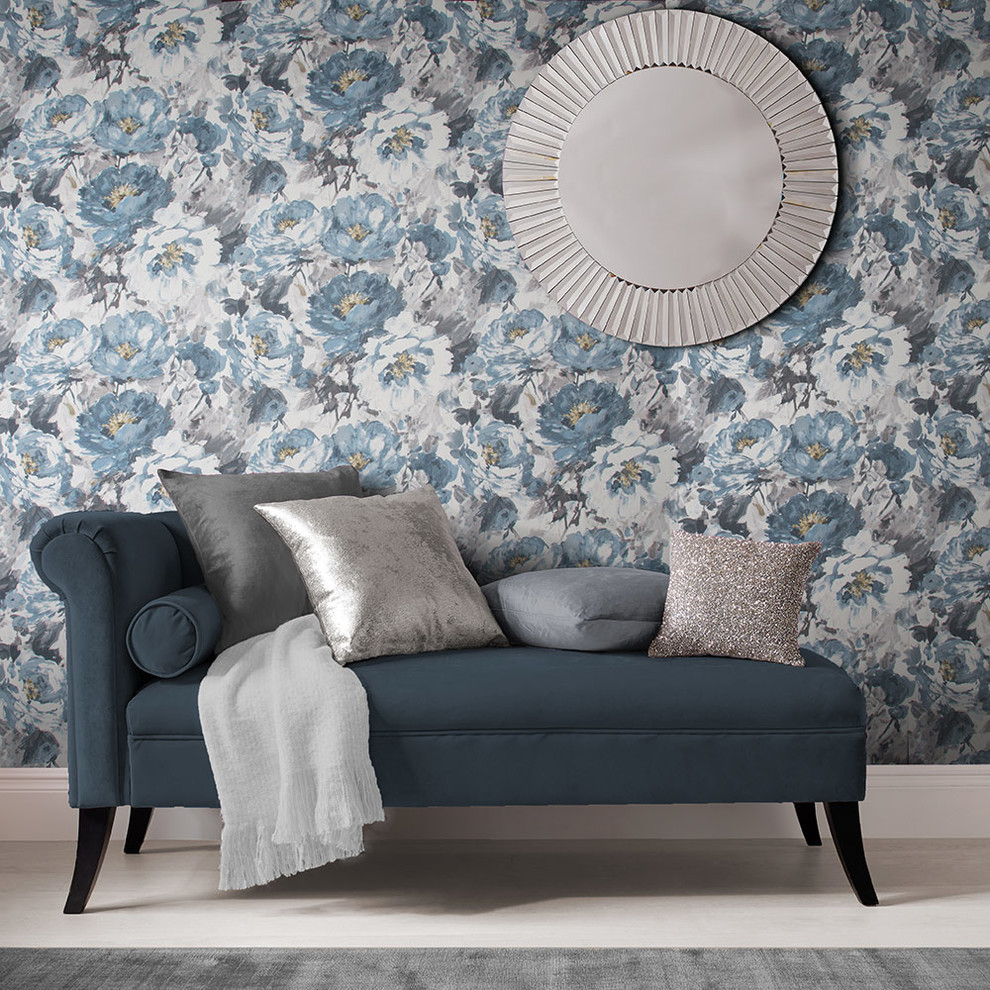 Chelsea Night Sky Wallpaper - Traditional - Living Room - Other - by ...