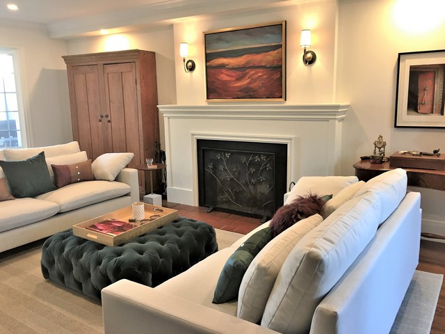 Cheritan Avenue - Fireplace Makeover - Contemporain - Salon - Toronto ...