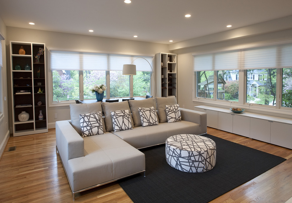 Chevy Chase Two Story Addition w/ First Floor Expansion - Contemporary ...