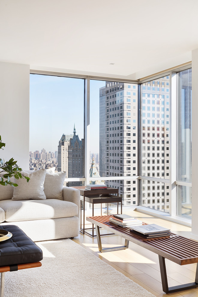 Chic Luxury High-Rise Condominium - Contemporary - Living Room - New ...