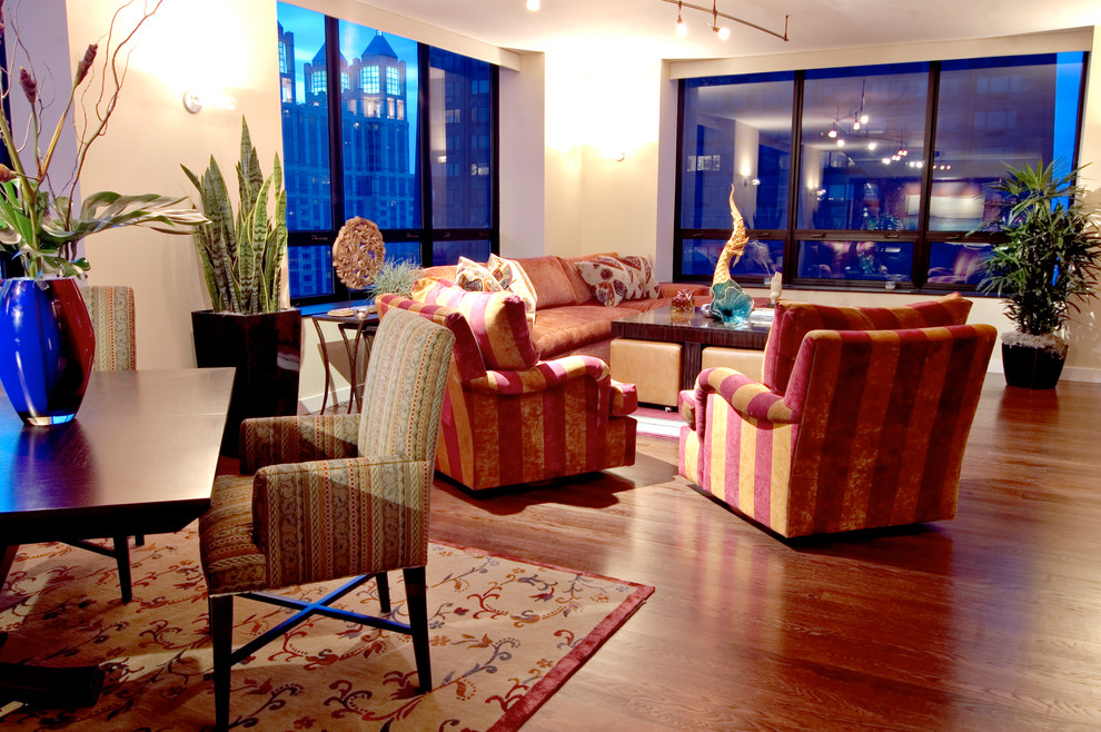 Chicago Hi-rise Condominium - Transitional - Living Room - Chicago - by ...