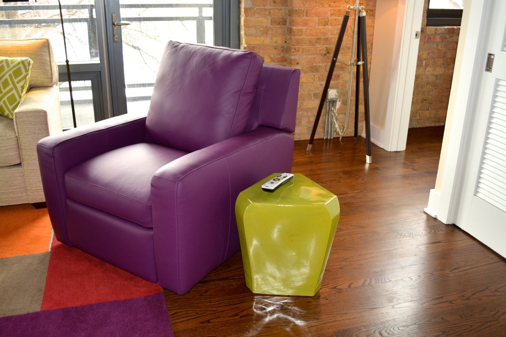 Chicago Loft A Colorful Point Of View - Modern - Living Room - Chicago ...