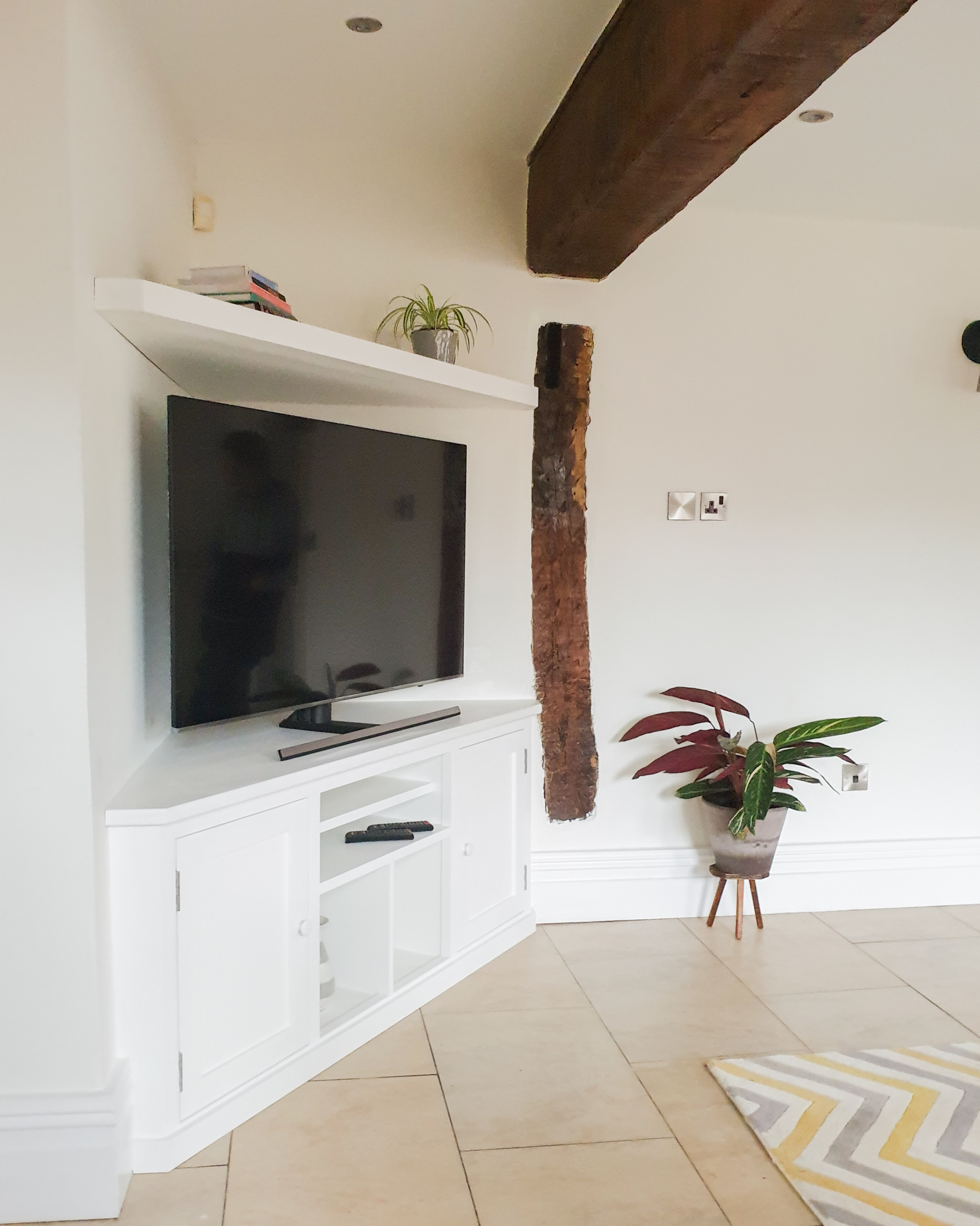 Tv On Wall In Corner