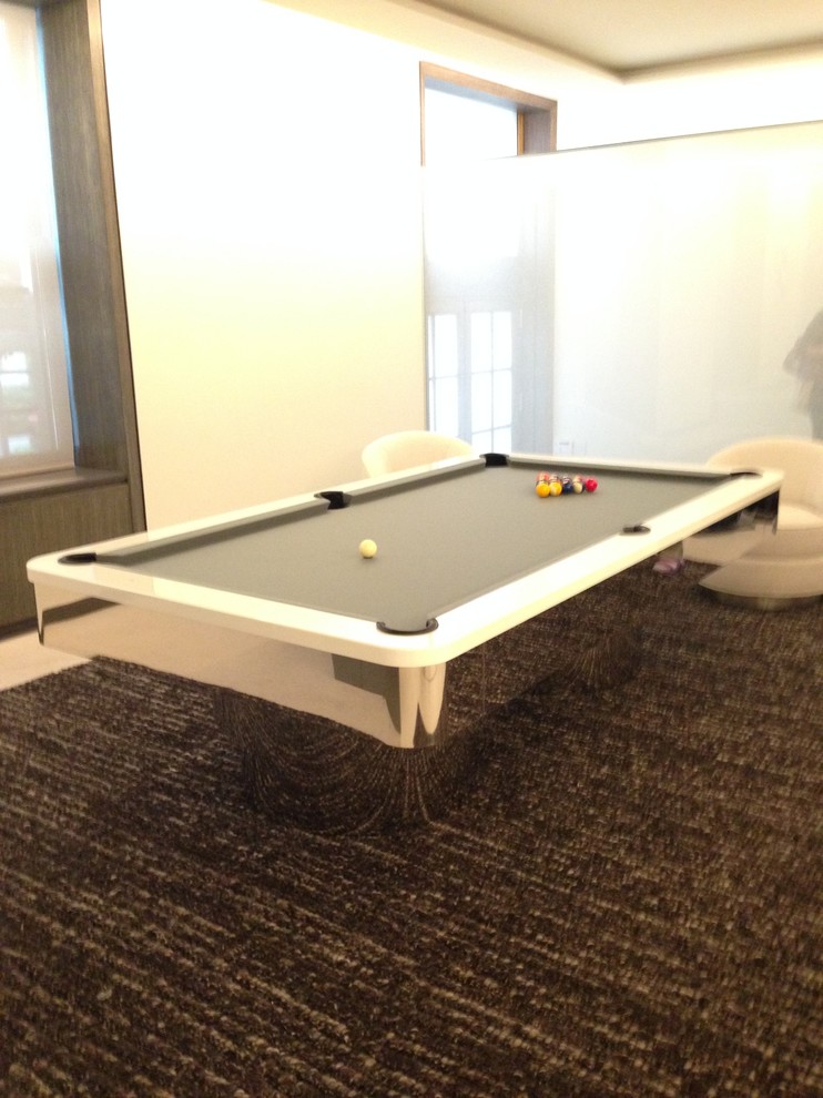 Chrome Pool Table by MITCHELL Pool Tables - Contemporary - Living Room ...