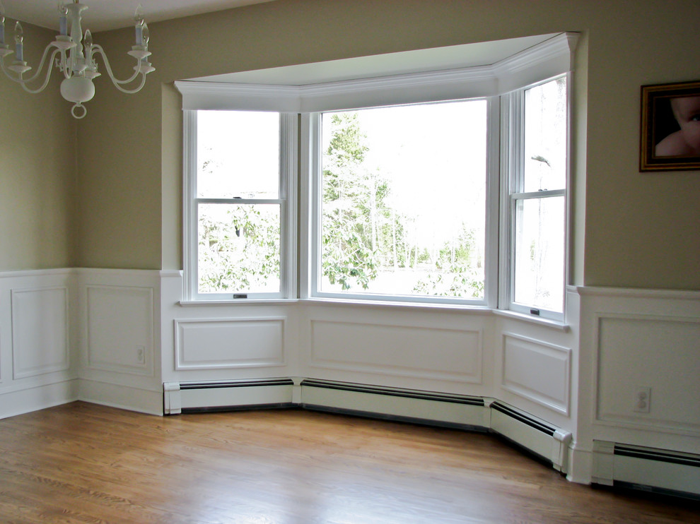 Classic Colonial Raised-Panel Wainscoting - Traditional - Living Room ...