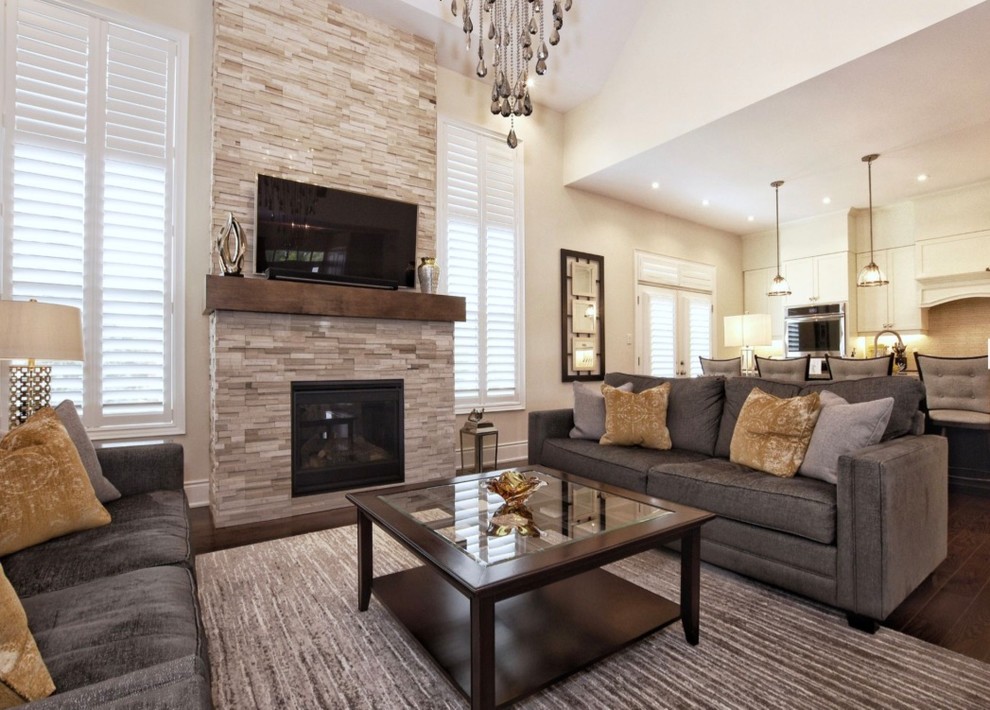 Classic Elegance on the Lake - Transitional - Living Room - Toronto ...