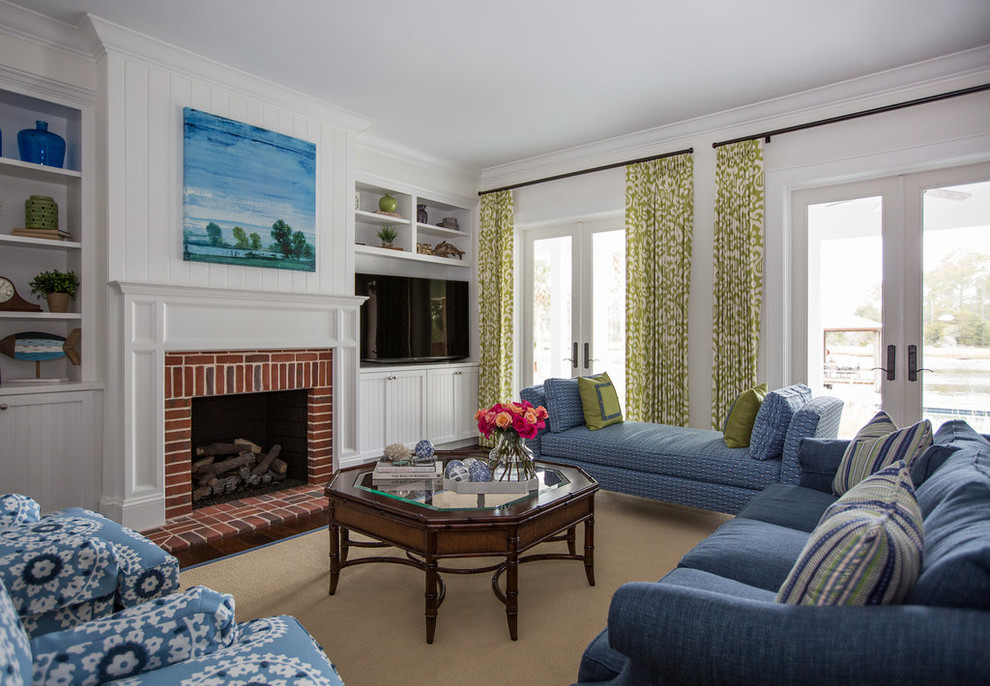 Coastal Family Retreat - Beach Style - Living Room - Jacksonville - by ...