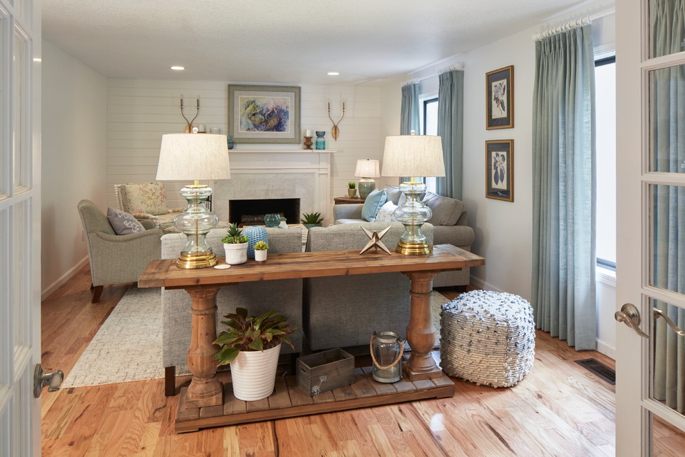 Coastal Farmhouse style - Farmhouse - Living Room - Portland - by ...
