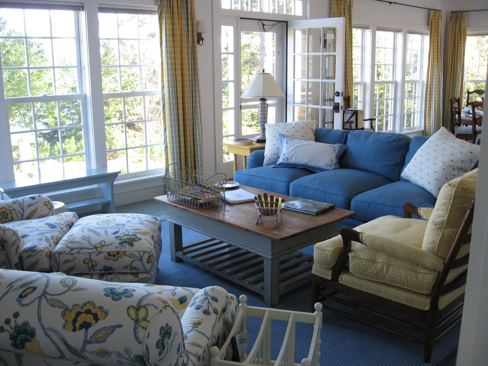Coastal Maine Home - Living Room - Portland Maine - by manchester ...