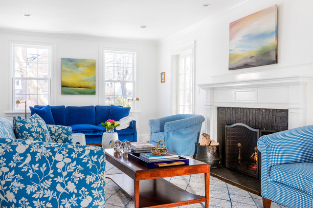 Cobalt Blue Family Room