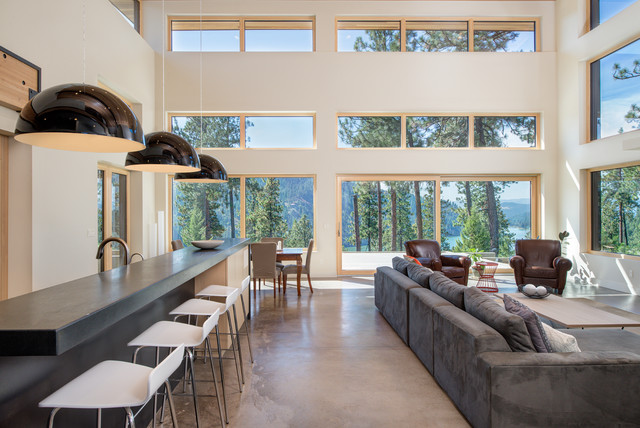 Coeur D'Alene Passive House - Contemporary - Living Room - Other - by ...