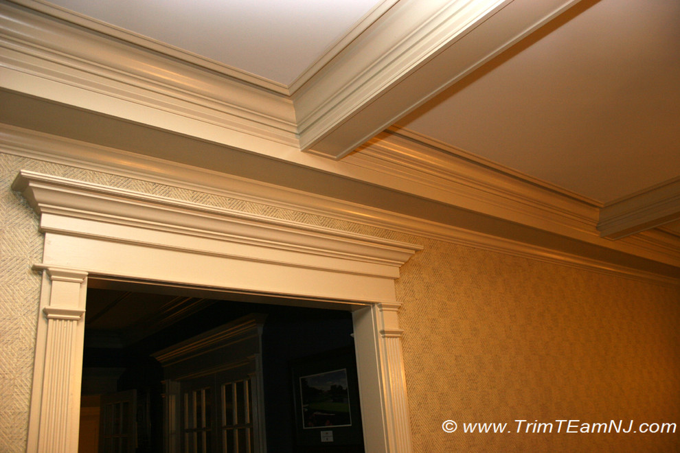 Coffered Ceilings and Beams - Traditional - Living Room - New York - by ...