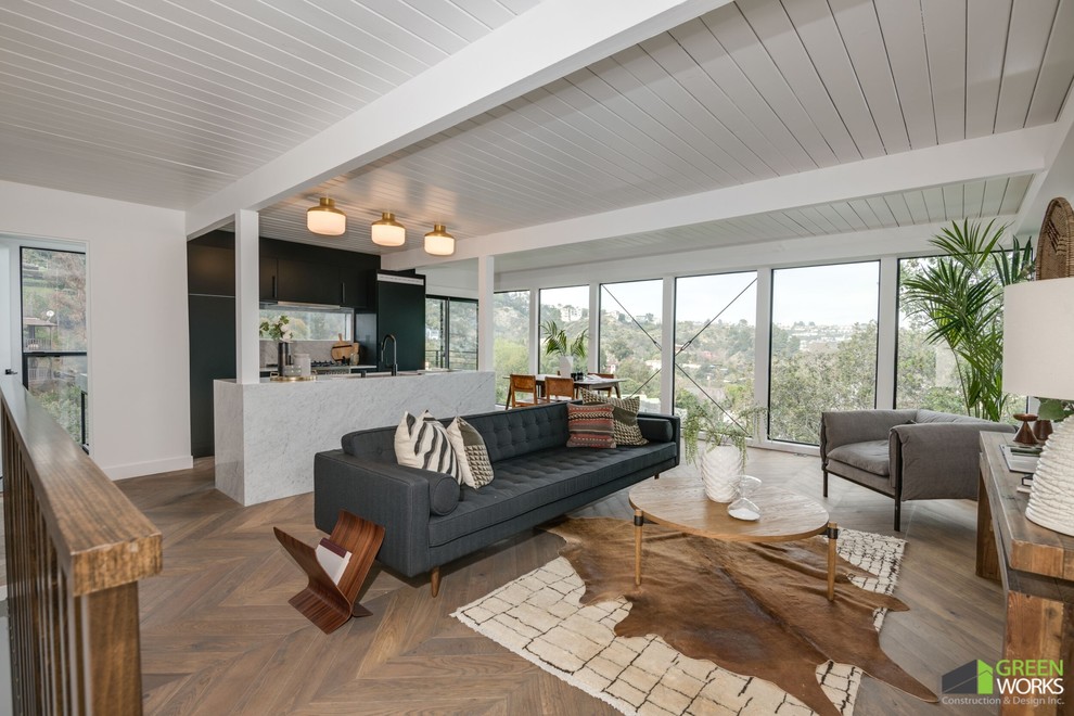 Cole Crest-Hillside Remodel - Living Room - Los Angeles - by Green ...