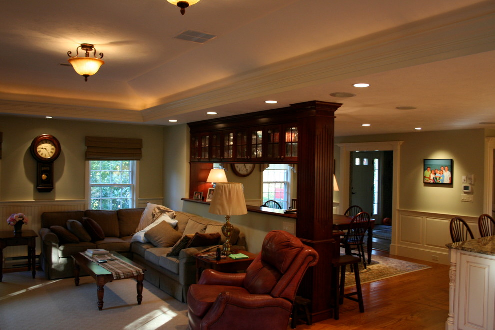 Colonial Home Interior Renovation - Traditional - Living Room - Boston ...