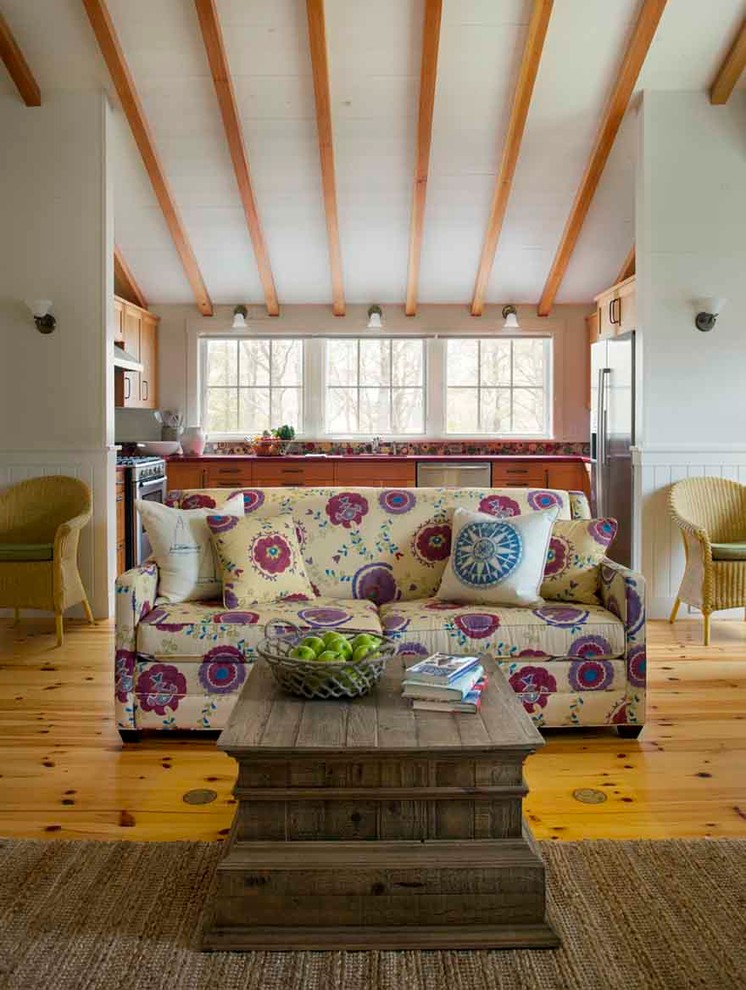 Color on Chappy - Beach Style - Living Room - Boston - by Martha's ...