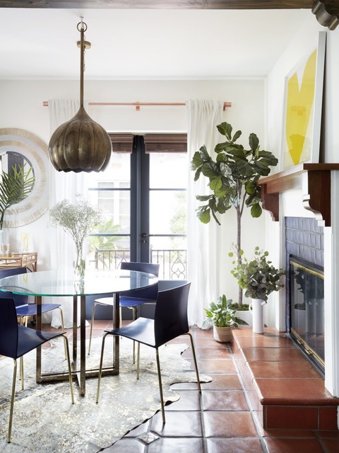 Colorful California Style Interior - Tropical - Living Room - Los ...