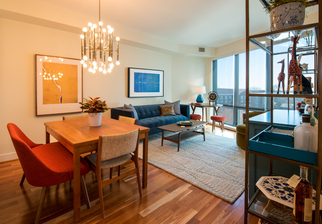 Colorful Chic Condo - Contemporary - Living Room - DC Metro - by Mark R ...