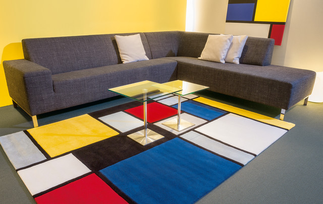 Coloured Cubes Rug - Moderne - Salon - Manchester - par The Rug Seller ...