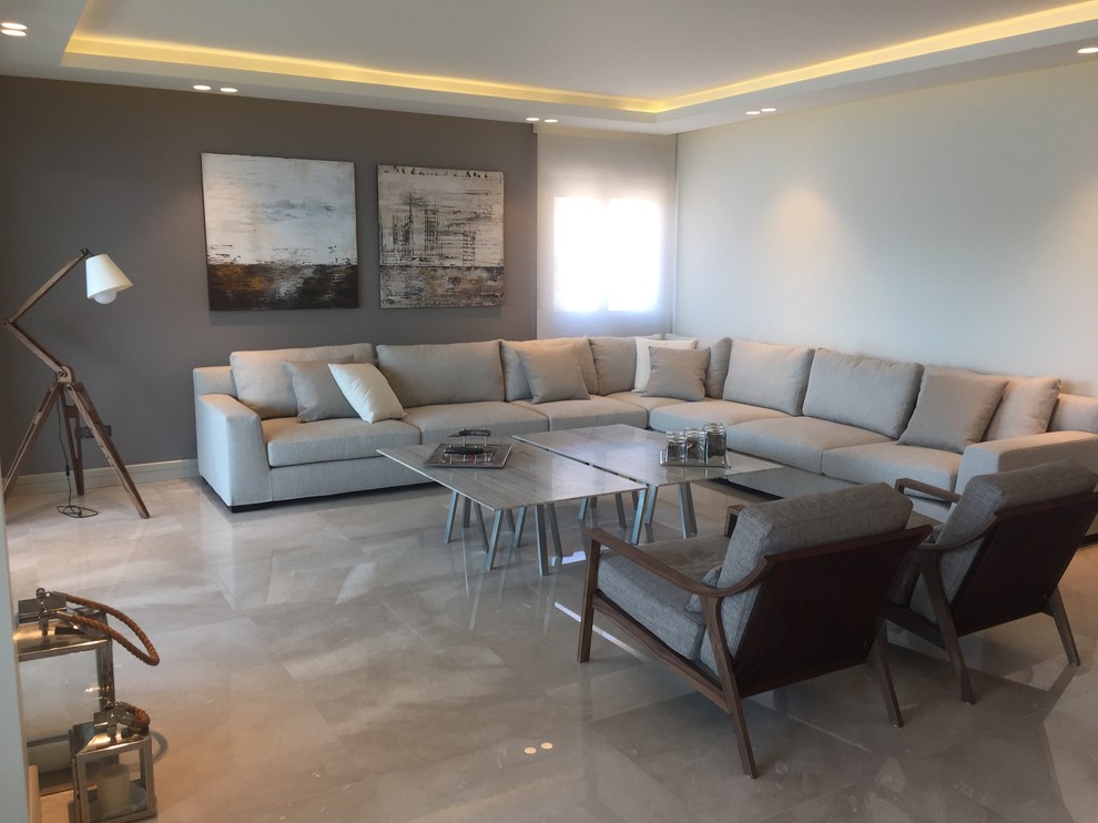 Complete Redesign with Bespoke Furniture - Contemporary - Living Room ...