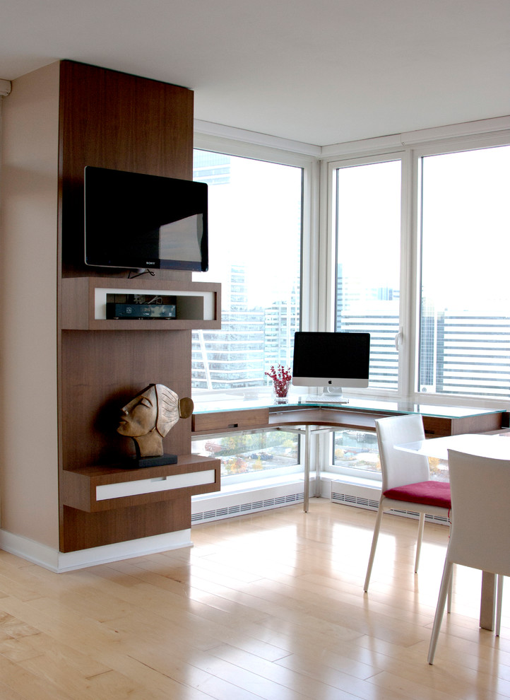 Condo Custom Built-Ins - Modern - Living Room - Raleigh - by ETIN ...