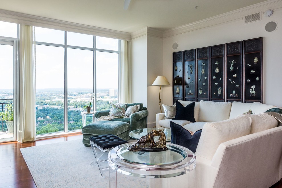 Inviting Penthouse Living Room Second View - Eclectic - Living Room ...