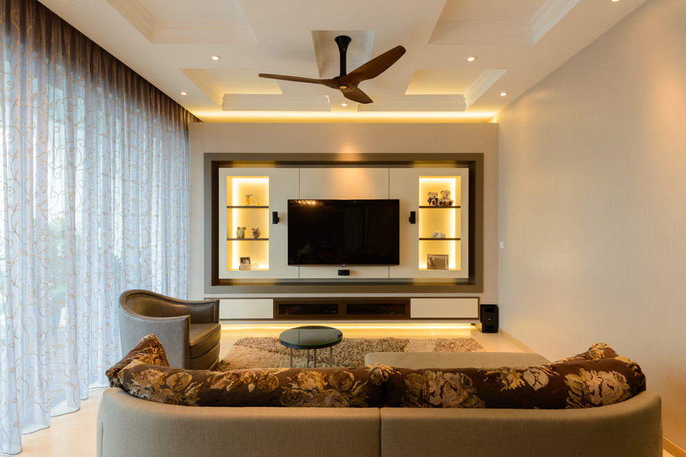 Condominium (Modern Classic Theme) - Modern - Living Room - Singapore ...