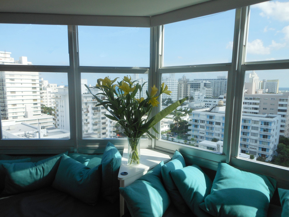 Condominium remodeling in Miami Beach - Modern - Living Room - Miami ...