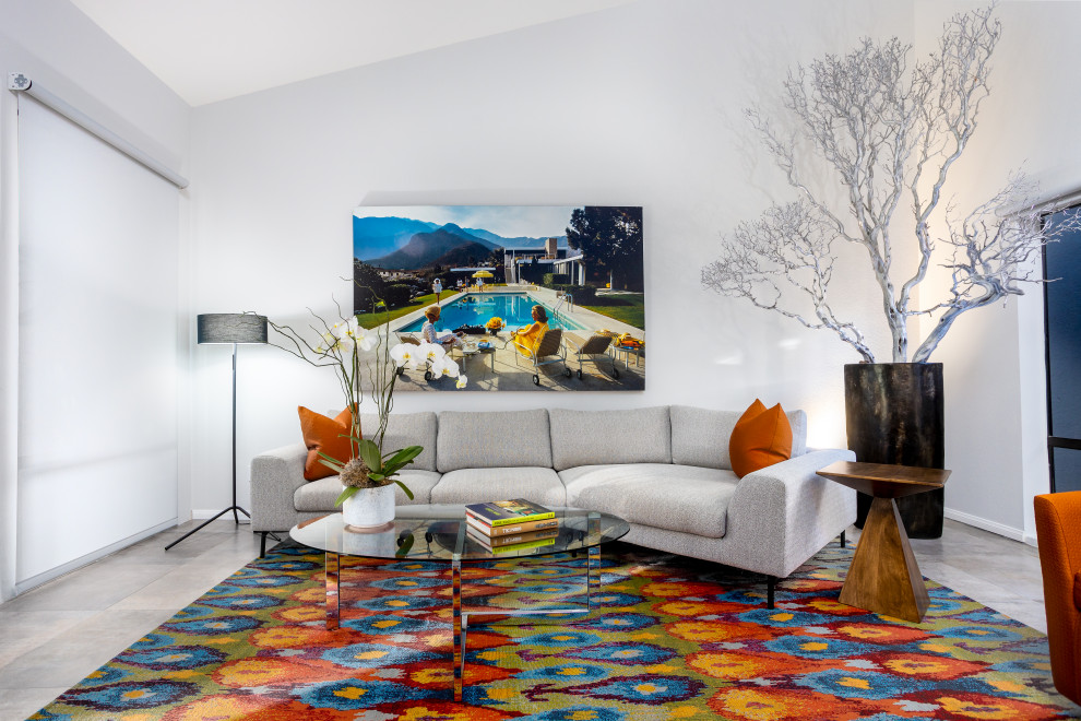 Contemporary Desert Oasis With International Flair - Midcentury - Living Room - Other - by ...