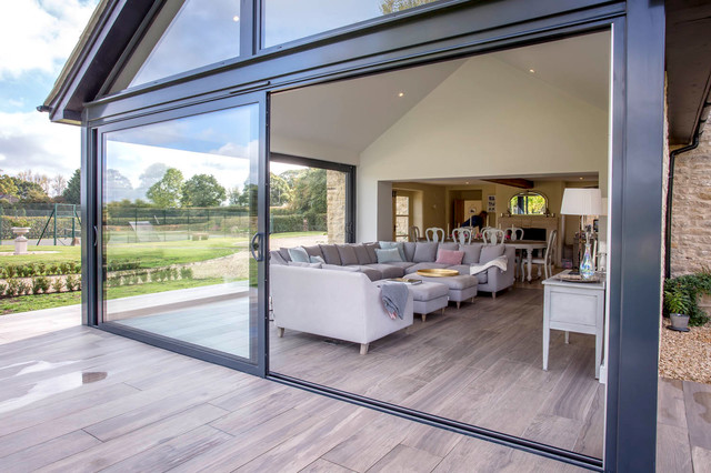 Contemporary Garden Room Extension - Country - Living Room - Wiltshire ...
