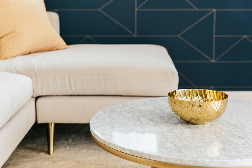 Contemporary Geometric Living Room - Contemporary - Living Room ...