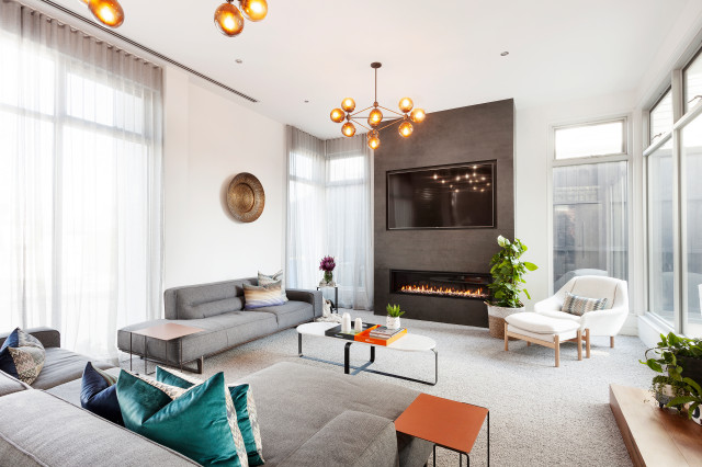 Contemporary Glam - Living Room - Contemporary - Living Room ...