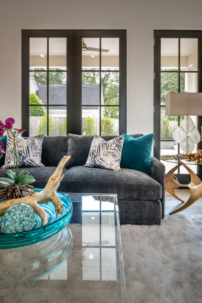 Transitional Living Room - Transitional - Living Room - Houston - by ...