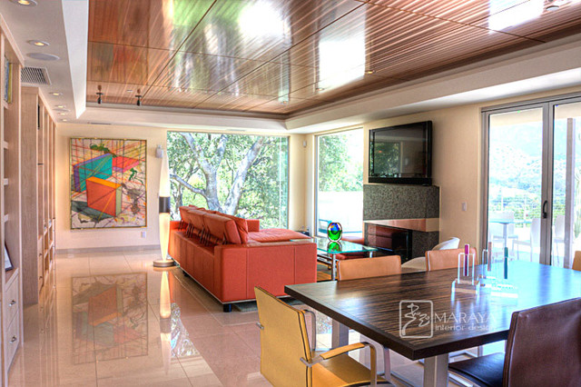 Copper Ceiling - Modern - Living Room - Santa Barbara - by Maraya ...