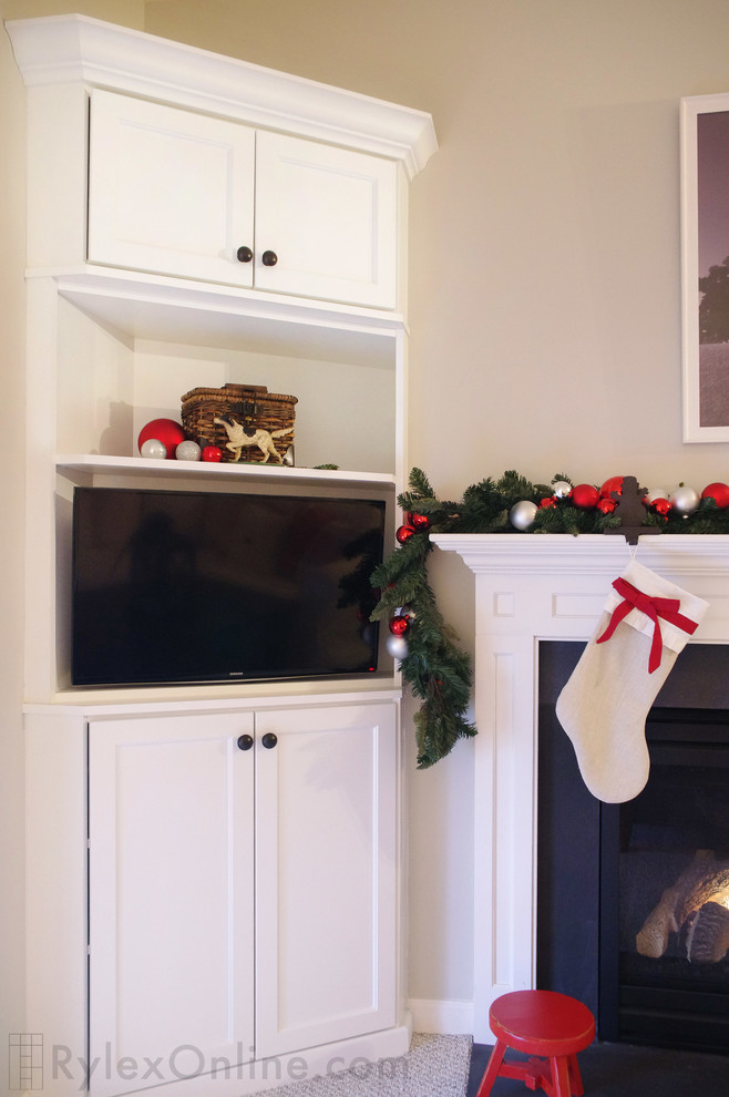 Corner Media Cabinet - Traditional - Living Room - New York - by Rylex ...