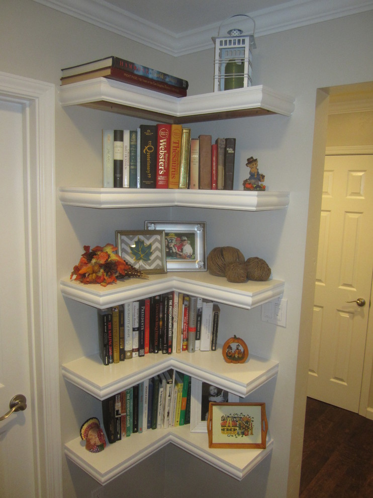 Corner Shelves - A creative way to maximize space! - Transitional ...