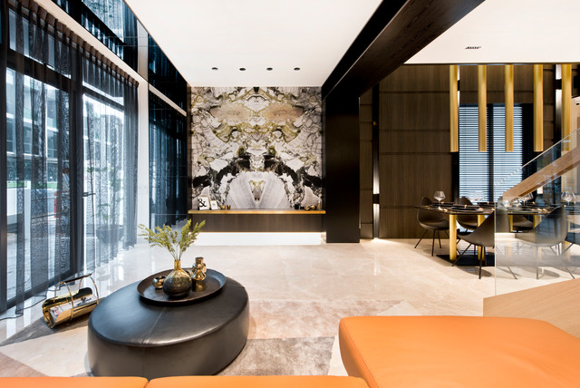 Corner Terrace at Belgravia Villas - Singapore - Contemporary - Living ...