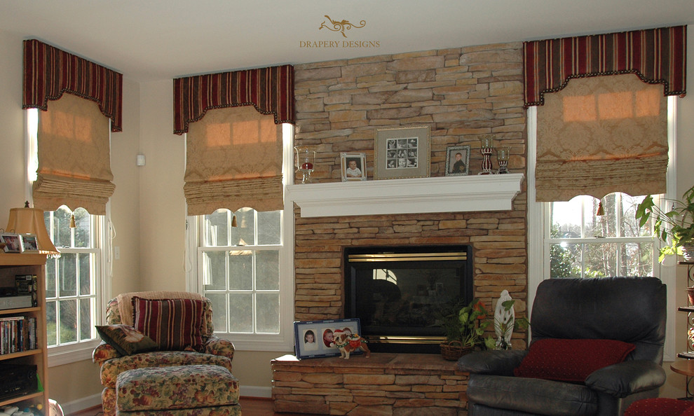 Cornices - Traditional - Living Room - DC Metro - by Drapery Designs ...