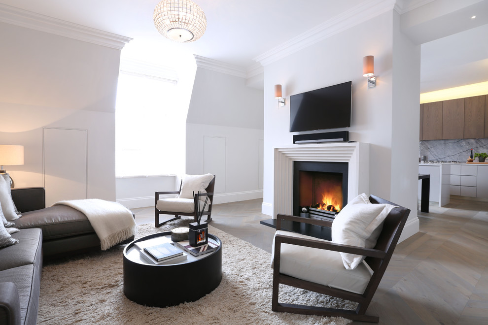 Cornwall Mansions apartment for Peek Architecture - Living Room ...