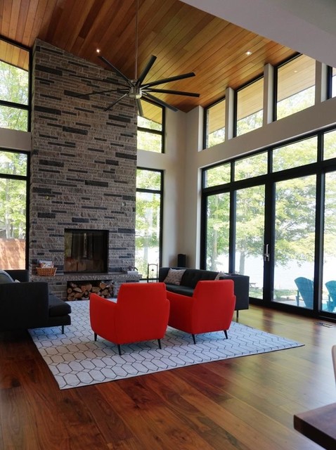 Cottage Life at the Lake - Modern - Living Room - Toronto - by LIFE ...